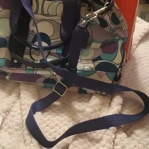 Coach | Bags | Multi Blue Authentic Coach Bag | Poshmark